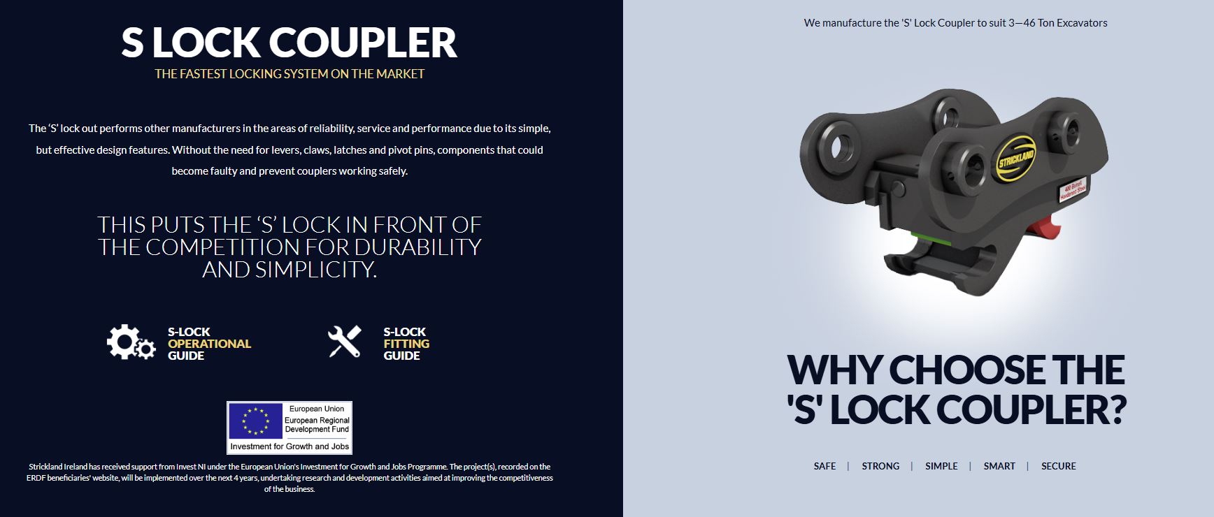 S-Lock Couplers Excavator Digger Hydraulic S-Lock Couplers / Quick ...